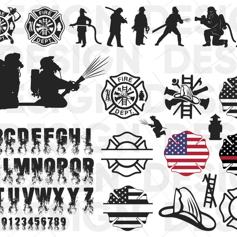 Fire Font Svg - Etsy