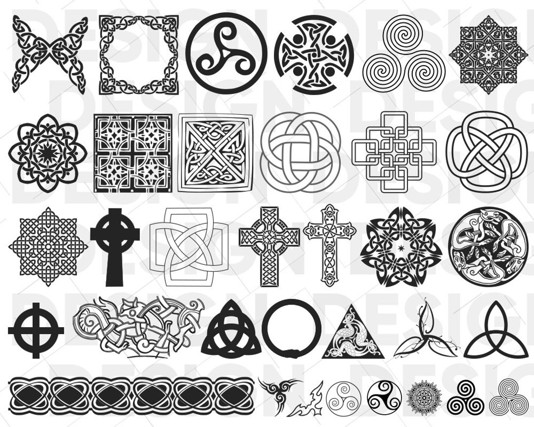30+ CELTIC SVG BUNDLE, Celtic Svg, Celtic Silhouette, 12 Knot Svg ...