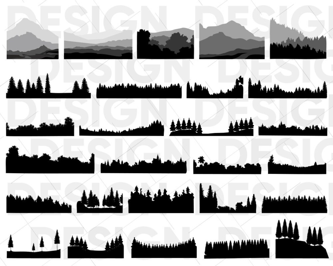 28 FOREST SVG BUNDLE Forest Graphics Wood Camping Bundle - Etsy
