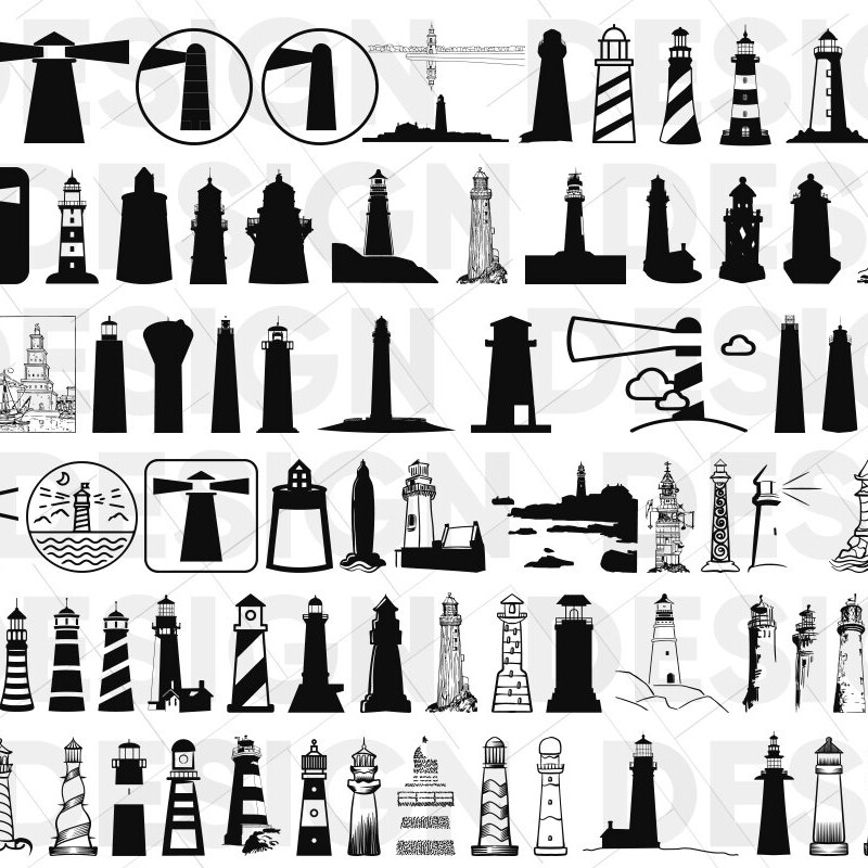Lighthouse Svg - Etsy