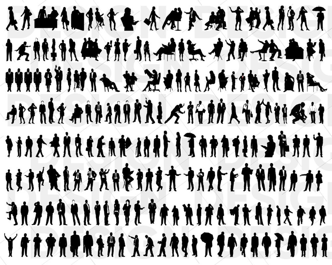 330 BUSINESS PEOPLE SVG Business People Vector Business | Etsy