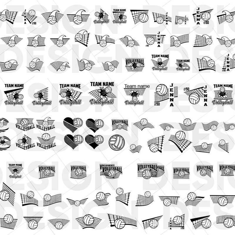 Volleyball Net Svg - Etsy