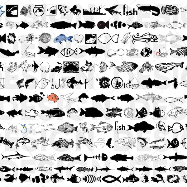 Fish Svg - Etsy