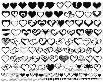 Heart SVG Bundle Valentines Day Svg Hearts Svg Love Svg Heart - Etsy