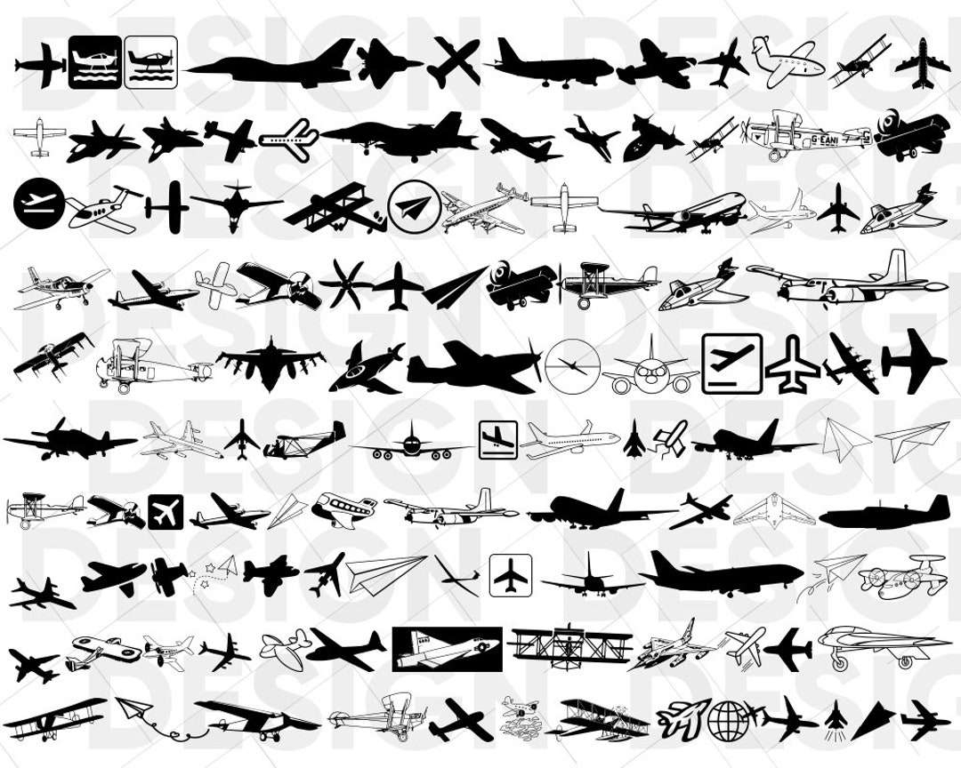 100+ AIRPLANE SVG BUNDLE, Airplane Vector, Airplane Clipart, Airplane ...