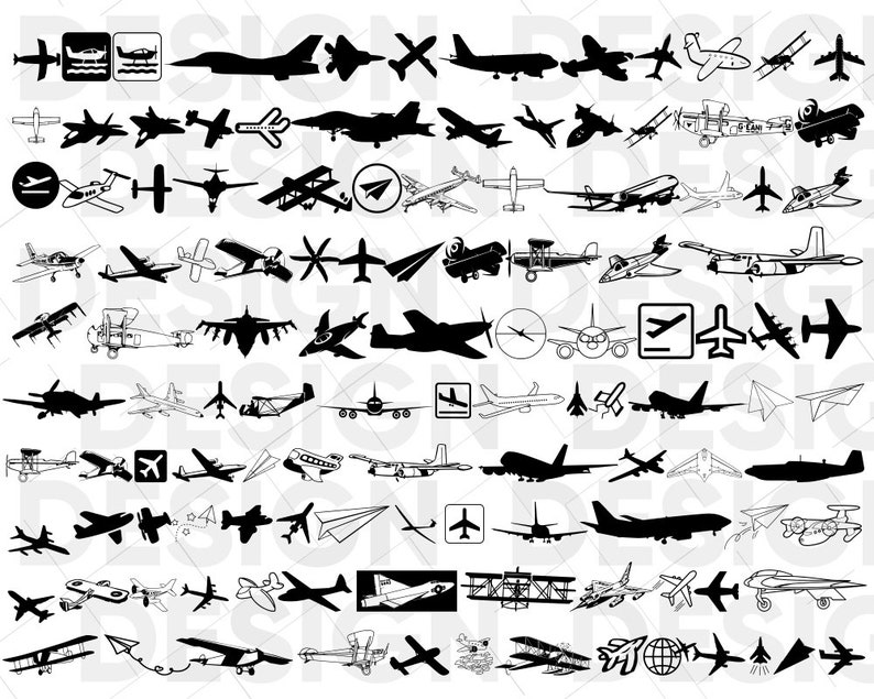 100+ AIRPLANE SVG BUNDLE, Airplane Vector, Airplane Clipart, Airplane ...