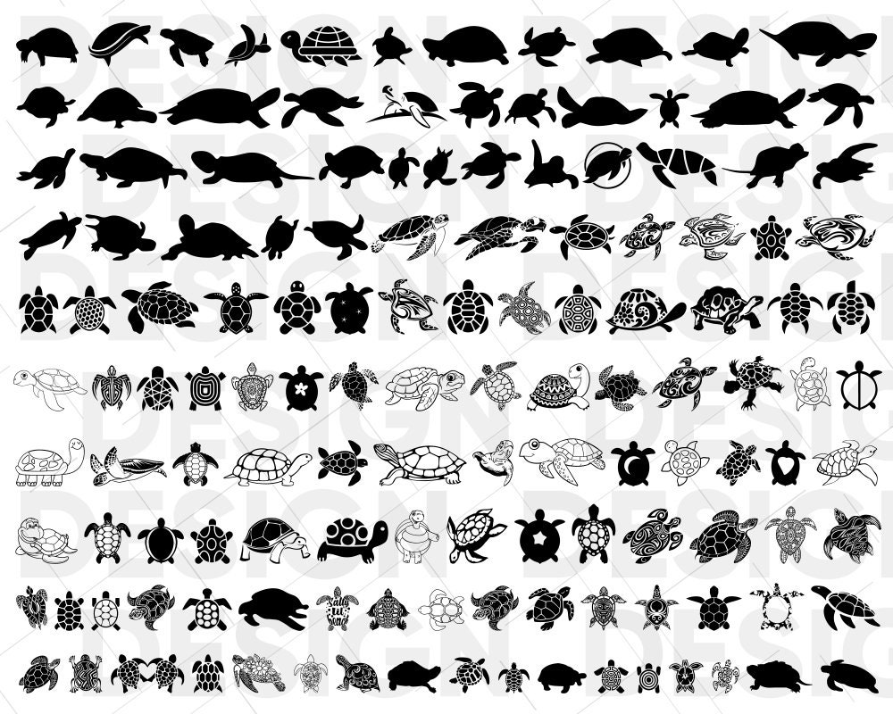 130 SEA TURTLE SVG Sea Turtle Graphic Turtle Svg Turtle - Etsy