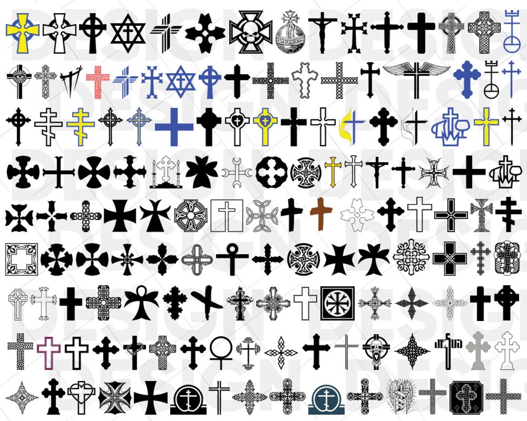 140+ CROSS SVG BUNDLE, Cross Clipart, Cross Vector, Cross Cut File ...