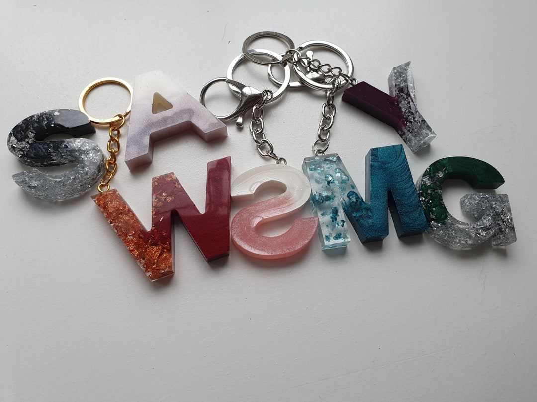 Custom Handmade Resin Keyrings - Etsy UK