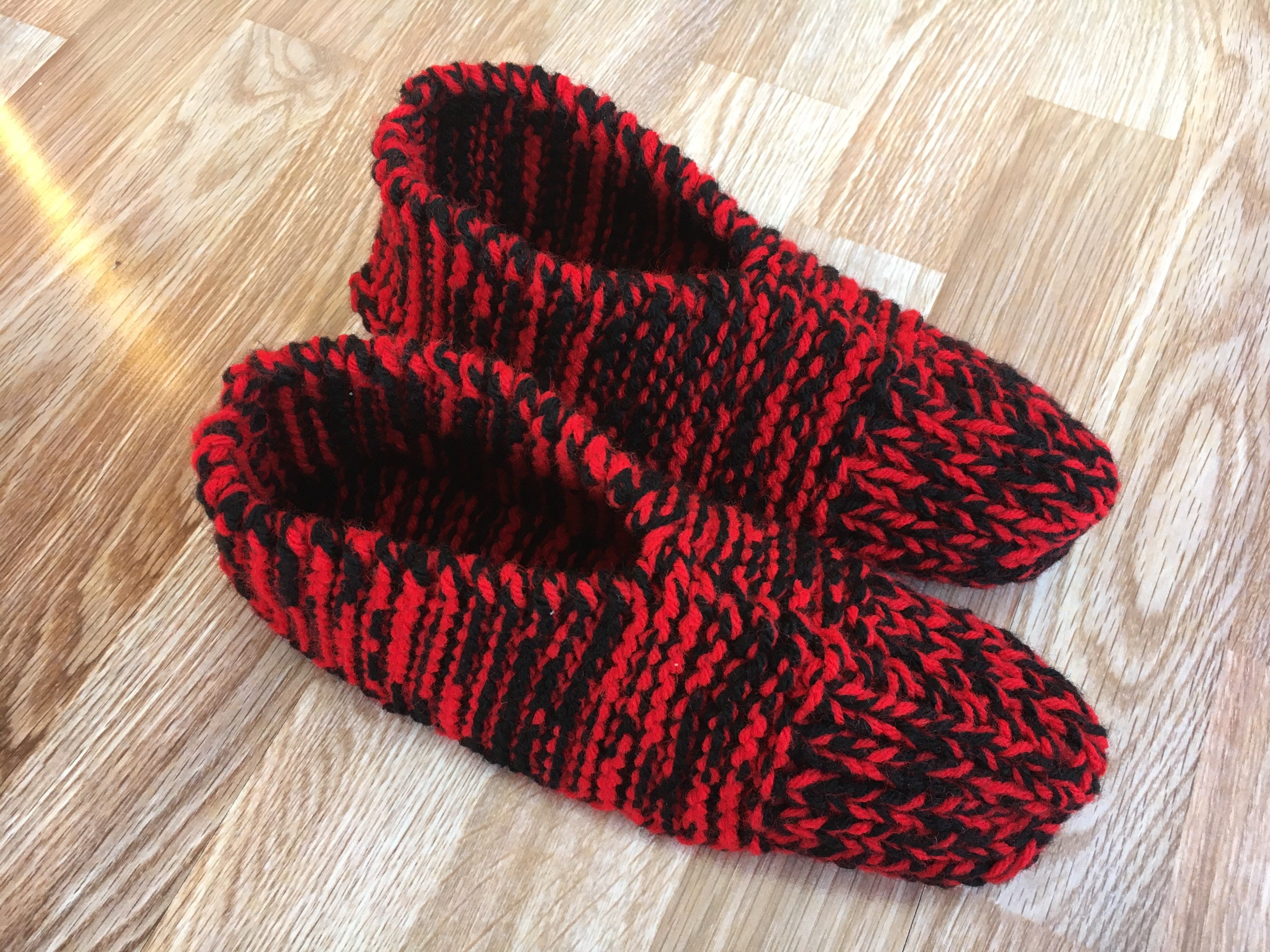 Hand Knit Slippers - Etsy