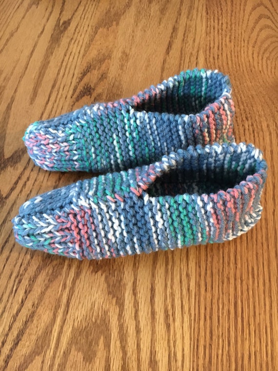 Hand Knit Slippers | Etsy