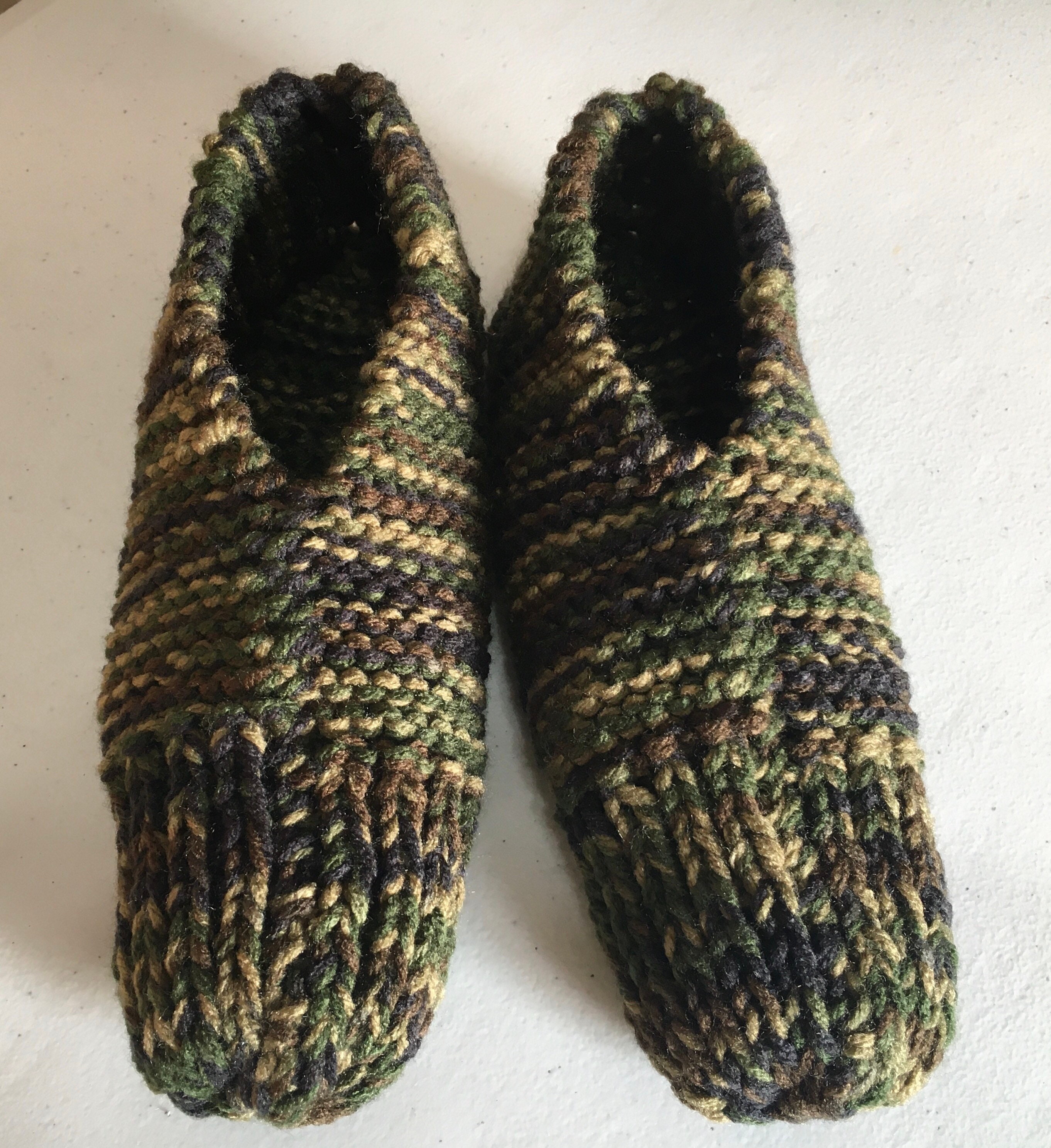 Hand Knit Slippers | Etsy
