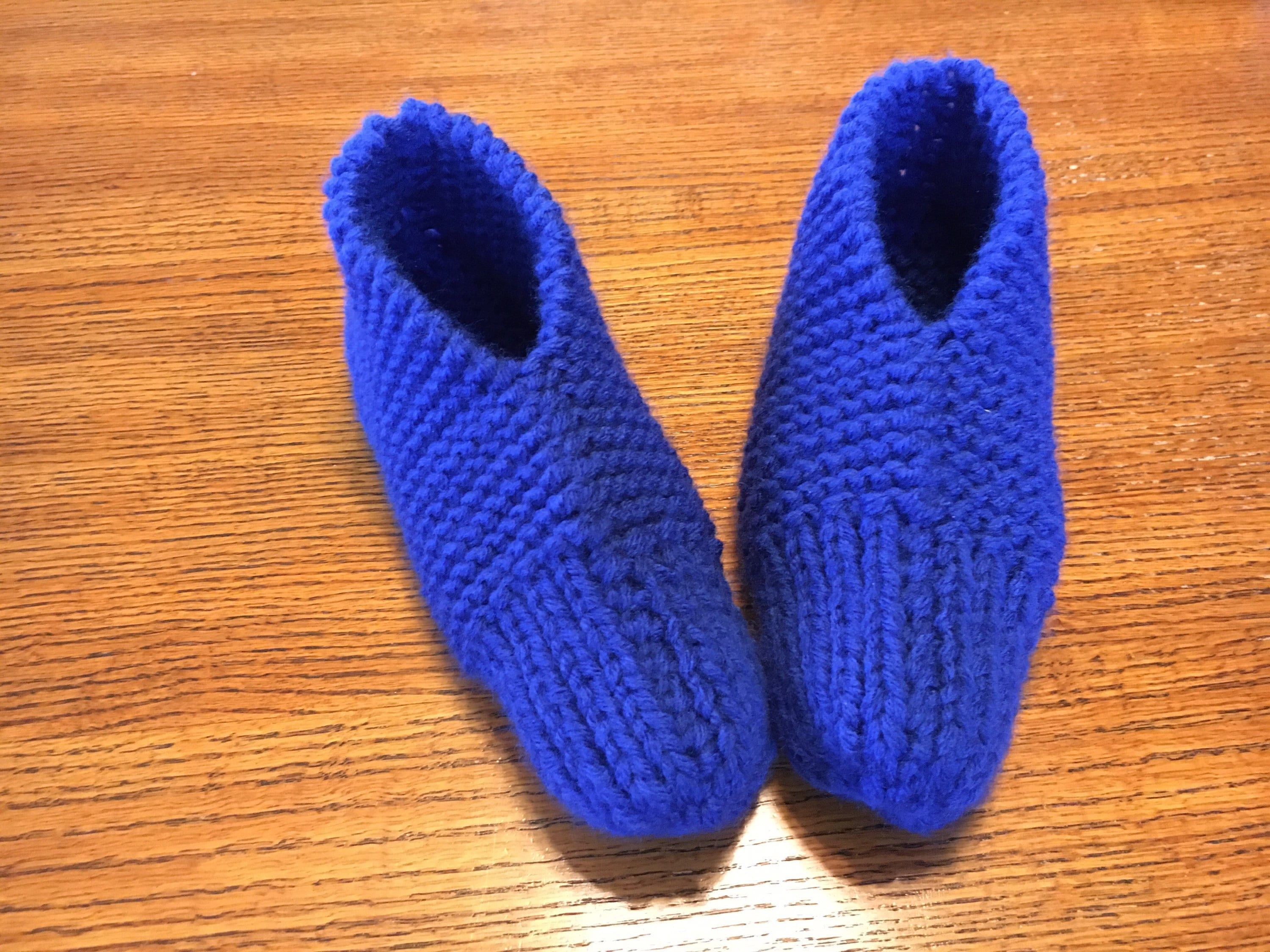 Hand Knit Slippers - Etsy