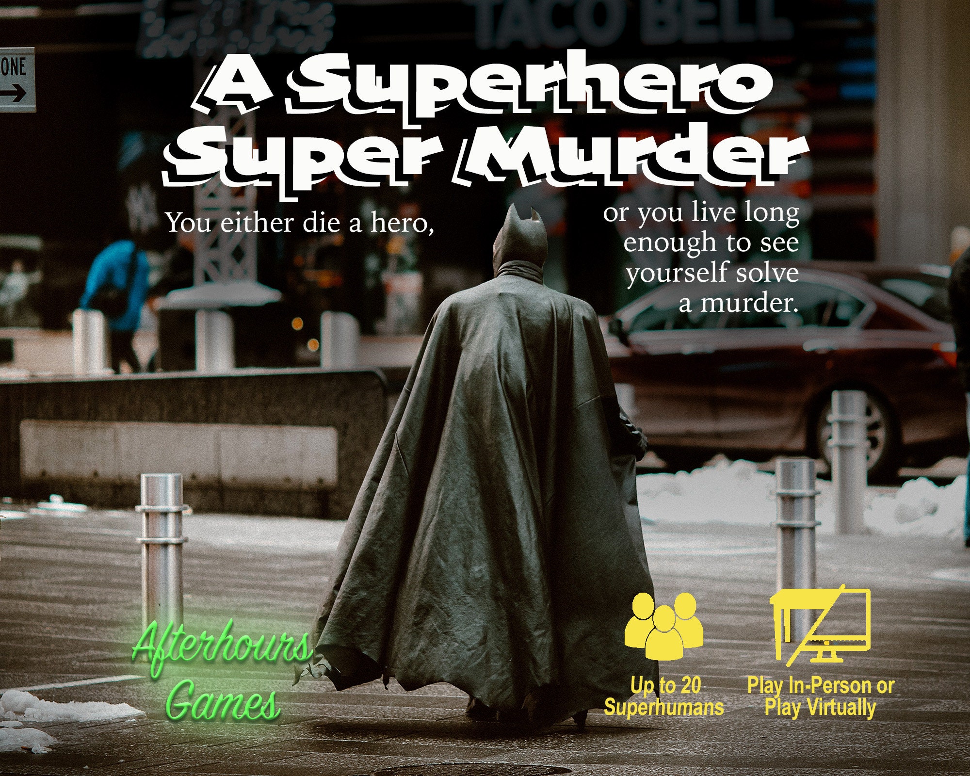 A CLEAN Superhero Super Murder, Murder Mystery Party Game, 3-20 Players ...