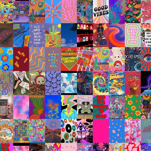 Aesthetic Wall Collage Kit Indie Wall Decor Indie Collage - Etsy