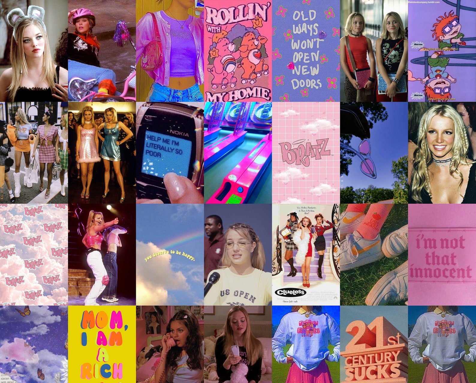 100pc 90s Wall Collage Kit Millennium Wall Collage 90s | Etsy