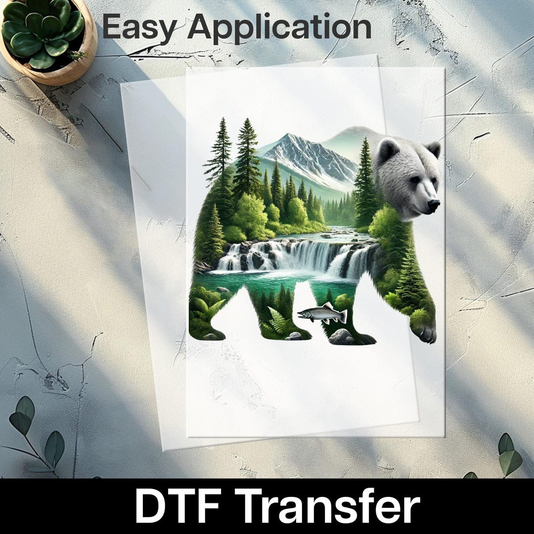 Nature & Wildlife Adventure DTF Transfer for Outdoorsy Group Apparel ...