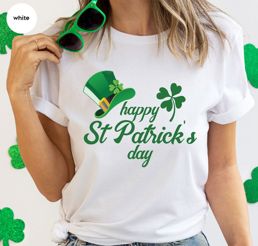 Happy St Patricks Day Shirts Four Leaf Clover T Shirts Irish Tshirts