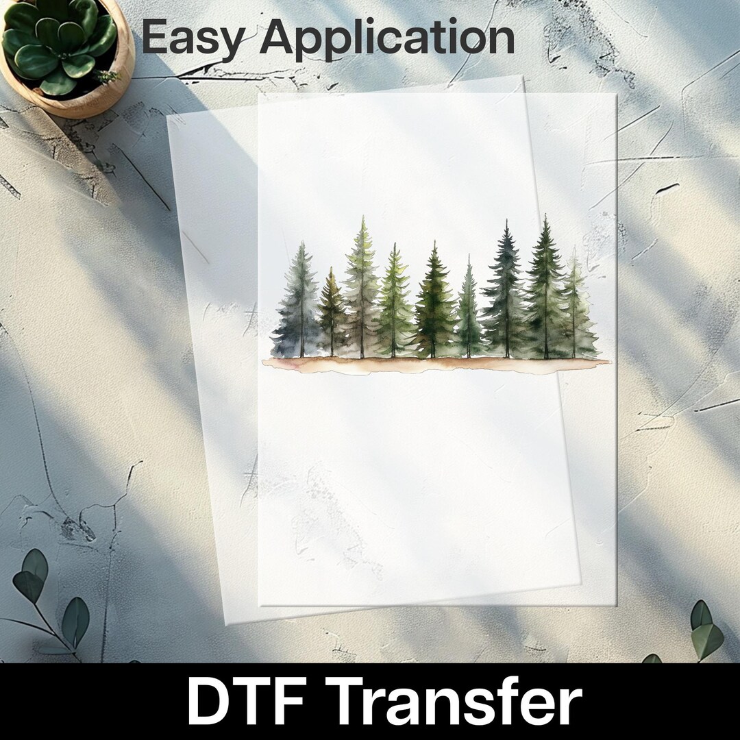 Ready to Press Nature Watercolor Art, DTF Transfer for Outdoor ...