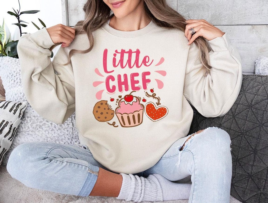 Little Chef Sweatshirt, Funny Chef Shirt, Cute Cooking Tee, Cake Baking ...