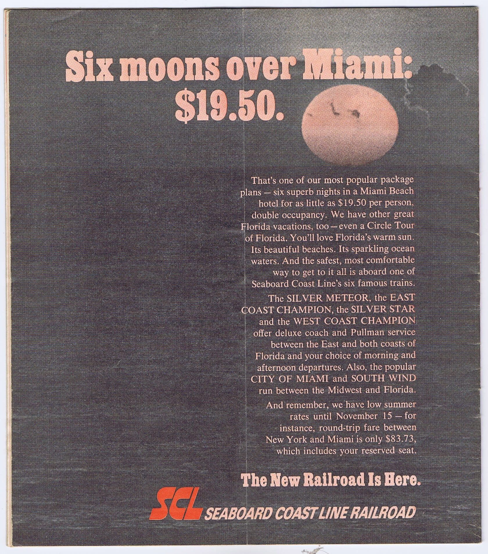 Vintage 1967 SCL Railroad Timetable Vintage Railroad Timetable Seaboard ...