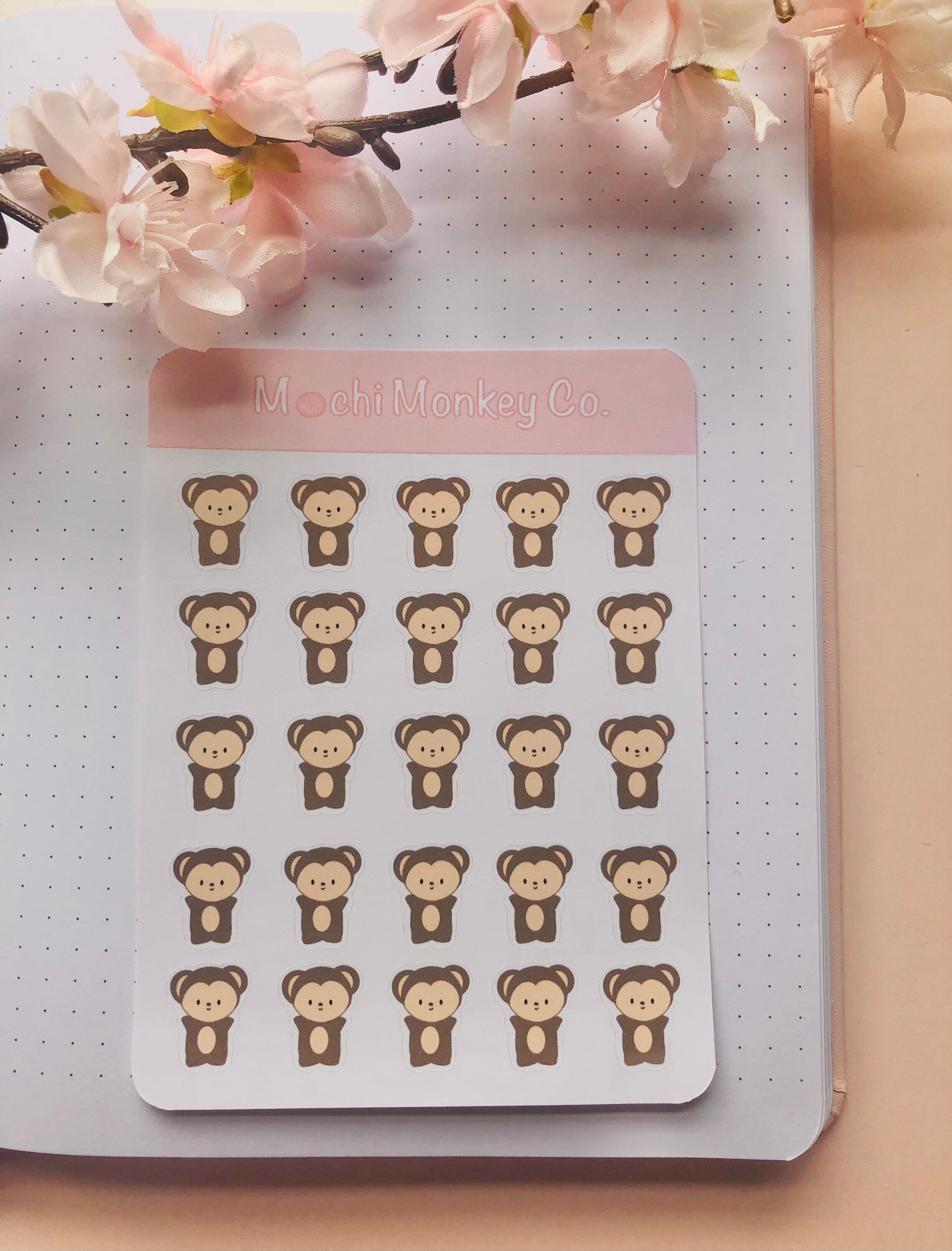 Monkey stickers | Etsy