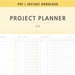 Project Planner Printable Template Pages A5 Project Overview Timeline ...
