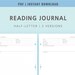 Reading Journal Printable Insert Page Half Letter Simple Book Review ...