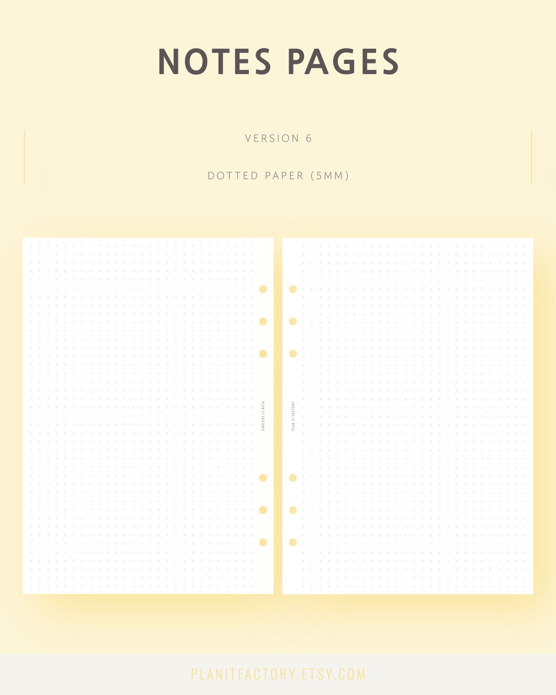 Lined, Grid, Dotted Paper Printable Pages for Note Taking A5 Basic ...