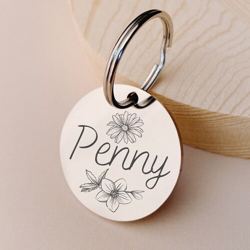 Custom Engraved Bar Pet ID Tags for Dogs or Cats Bar Key - Etsy