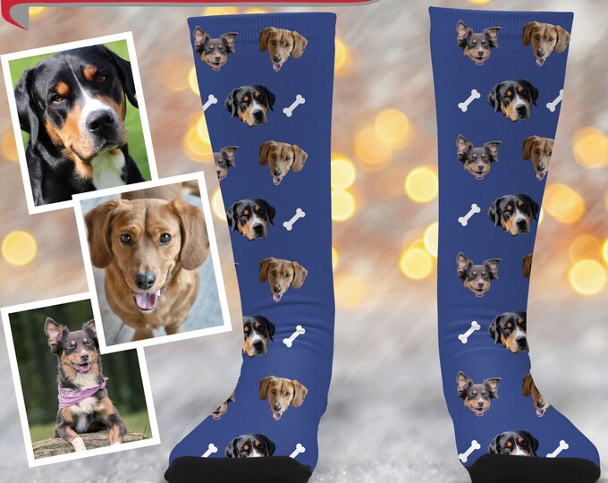 Custom Pet Socks, Dog Socks, Pup Socks, Dog Lover Gift, Cat Socks ...