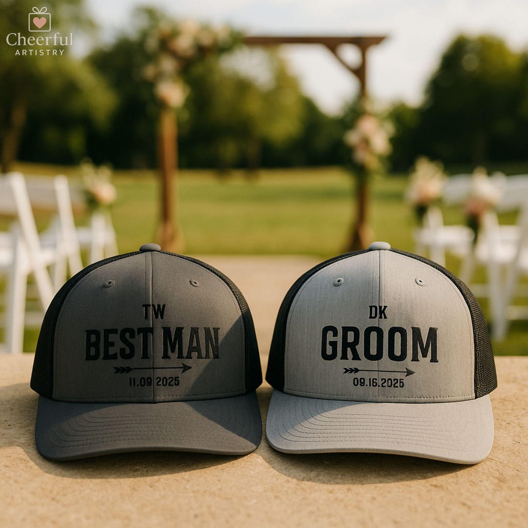 Personalized Groom Gifts, Custom Groom Hat With Wedding Date ...