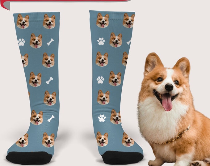 Custom Pet Socks, Photo Socks, Personalized Dog Photo Socks, Printed ...