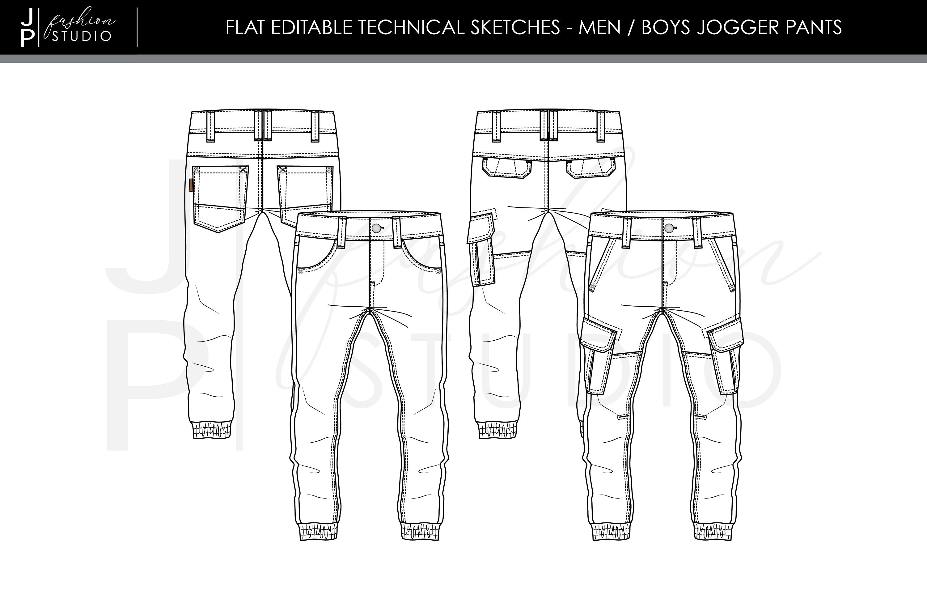 Draw Men Jogging Pants