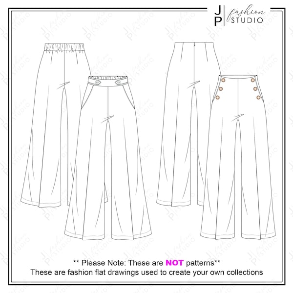 Sailor Pants Pattern - Etsy