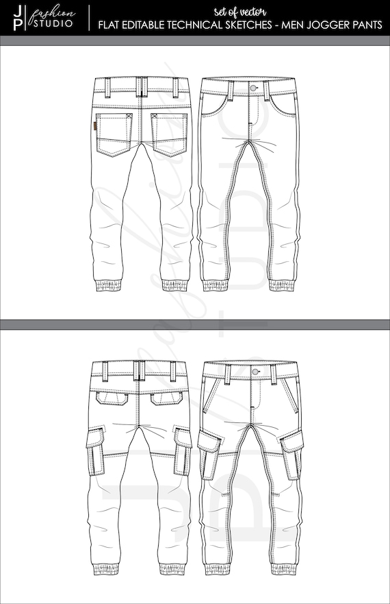 Draw Men Jogging Pants