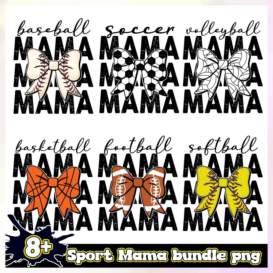 Sports Mom Png Bundle, Sports Mama Png, Mothers Day Png, Soccer ...