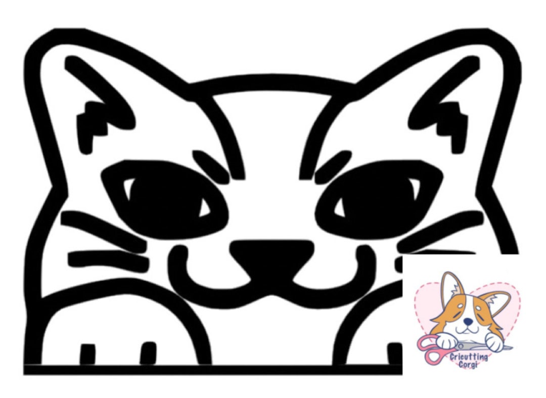 Cat SVG File Windshield Window Decal Sticker - Etsy