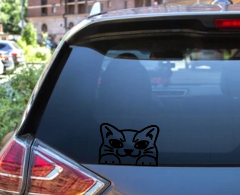 Cat SVG File Windshield Window Decal Sticker - Etsy