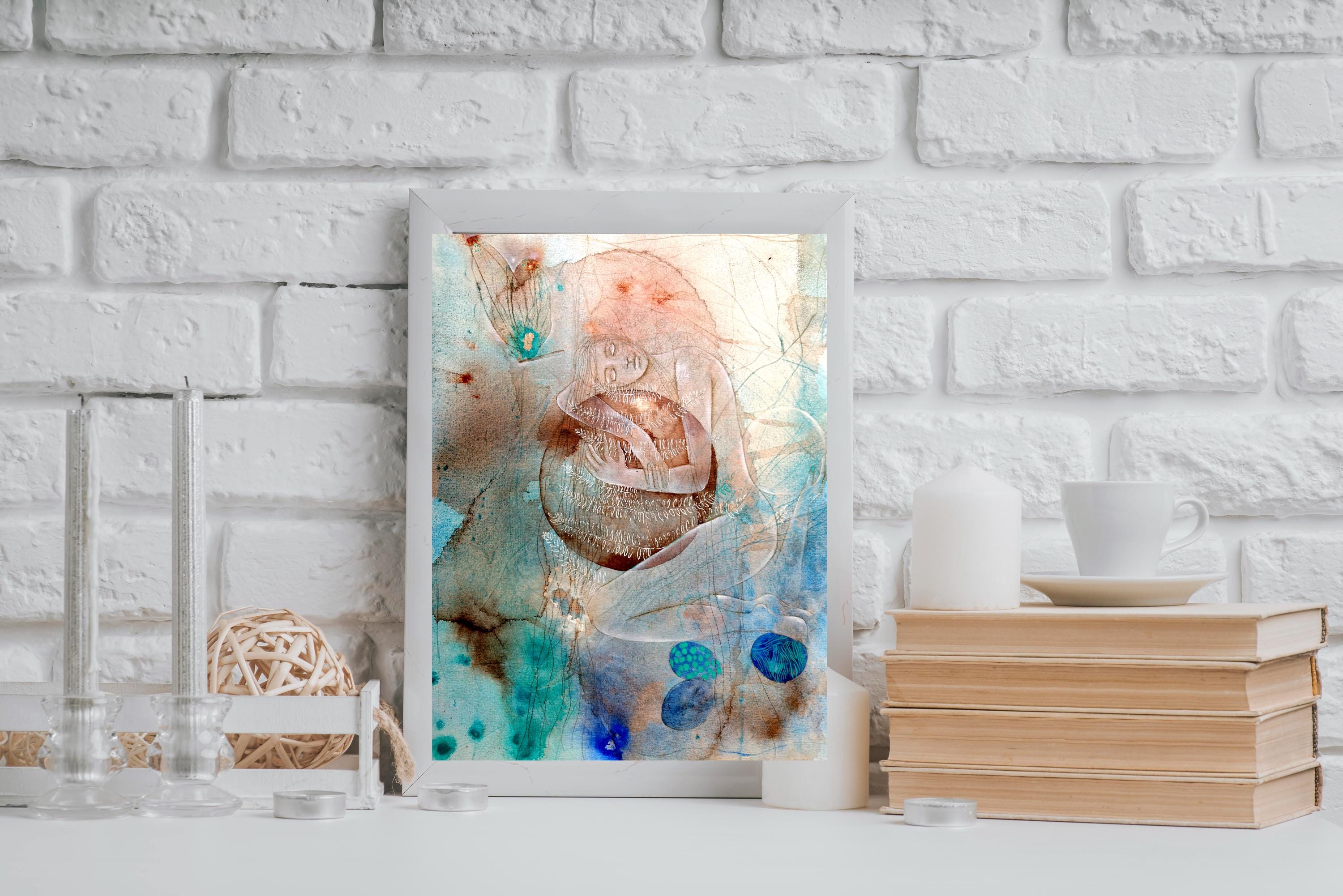 Safe Space Fine Art Print, Protection Wall Art, Giclee Print, Recovery ...