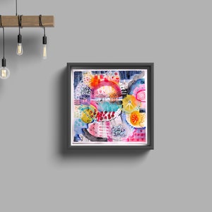 Funky Wall Art, Surreal Landscape Funky Home Decor, Original Abstract ...