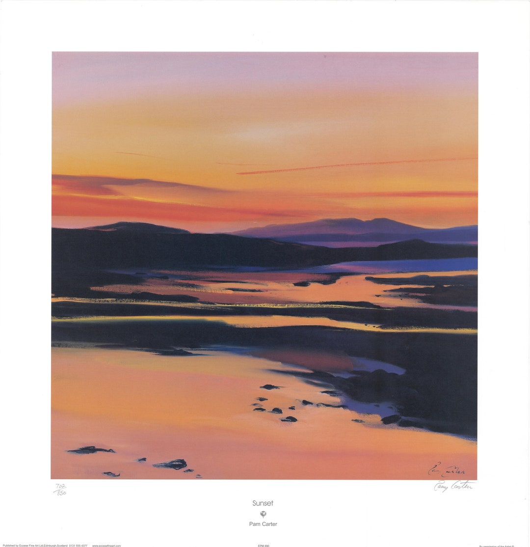 Sunset Print by Pam Carter - Etsy