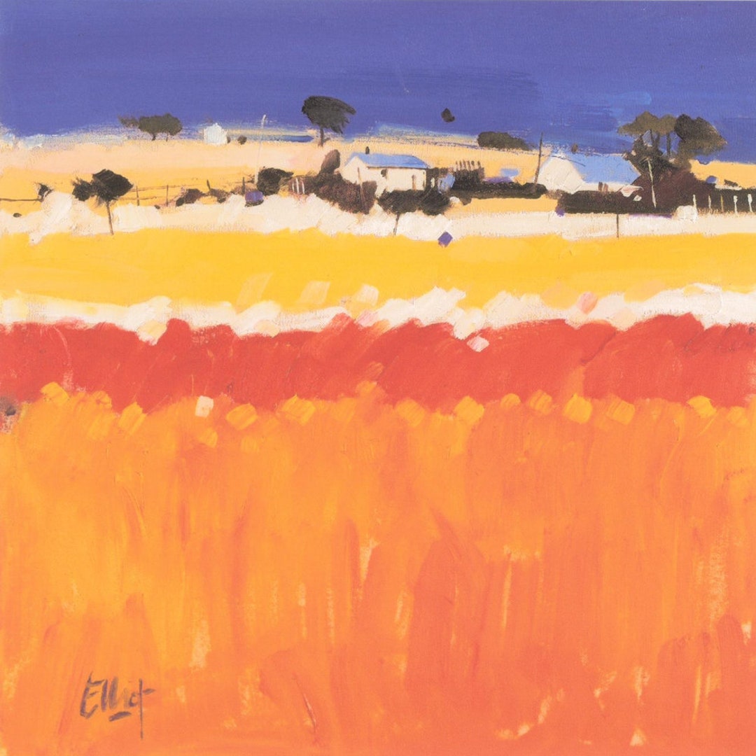 Limited Edition, Ian Elliot golden Fields - Etsy