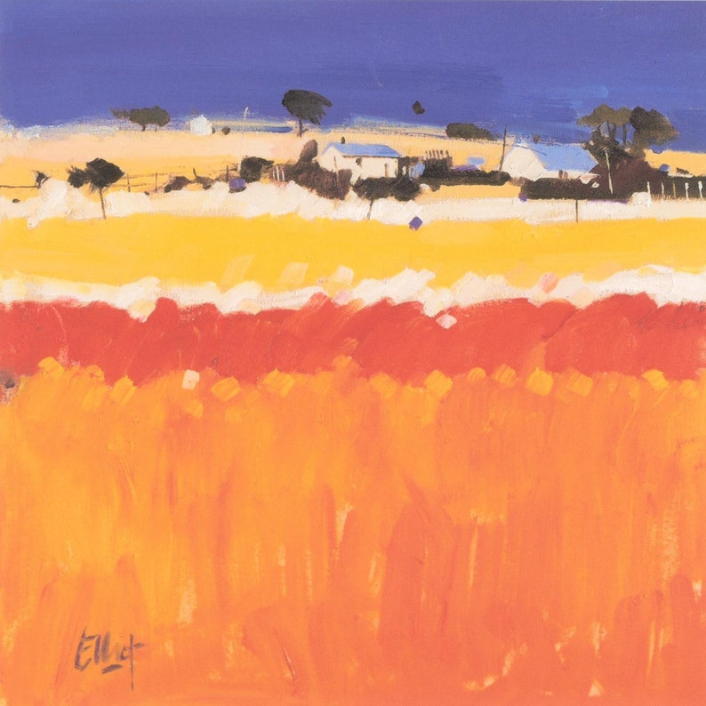 Limited Edition, Ian Elliot golden Fields - Etsy