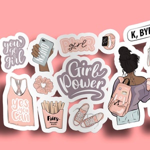 Girl Planner Stickers Set Printable Stickers Girl Power - Etsy