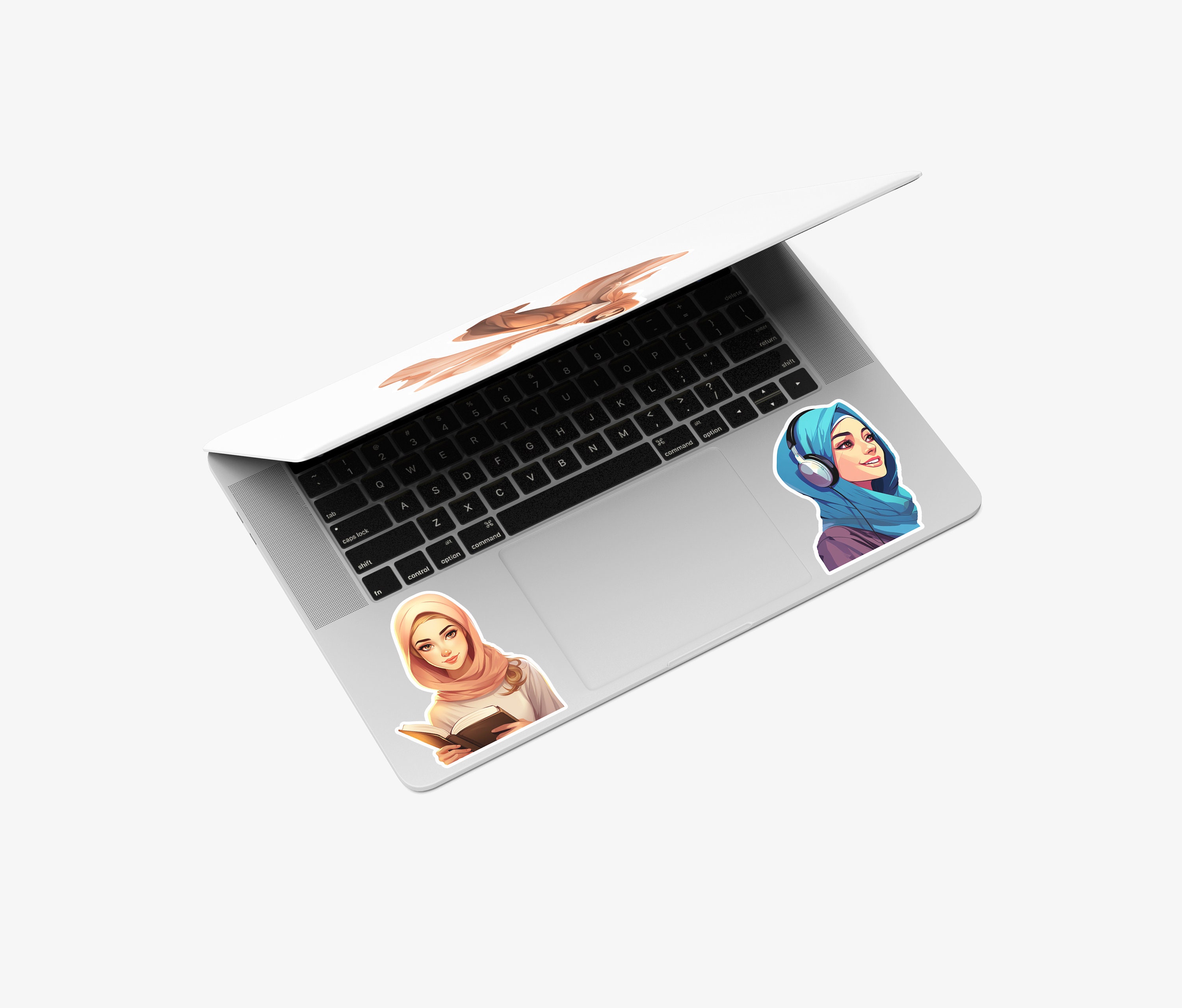 Islamic Hijabi Sticker Set, Trendy Muslimah Decals, Modest Fashion ...