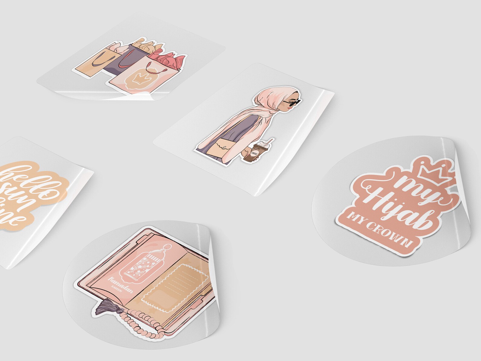 Printable PLANNER Muslimah Stickers, Hijabi Sticker, Shades of Muslimah ...