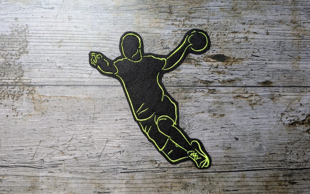 Handballer Patch, Handball Player Embroidered - Etsy
