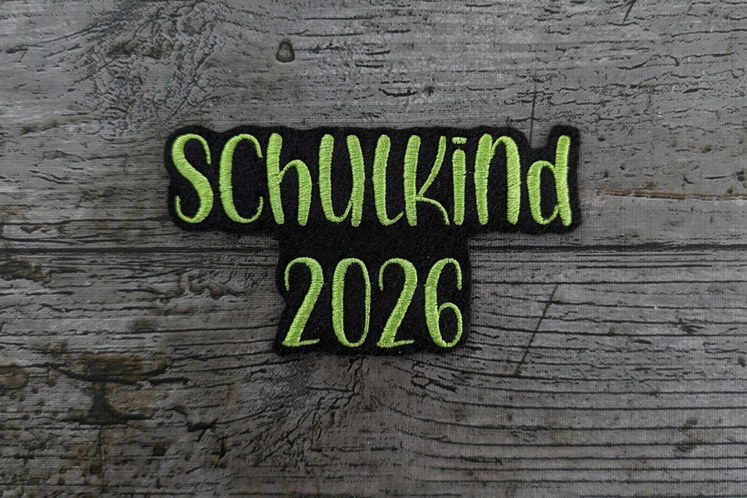 Font No. 19, Schoolchild 2026, Patch, Iron-on, Embroidered - Etsy