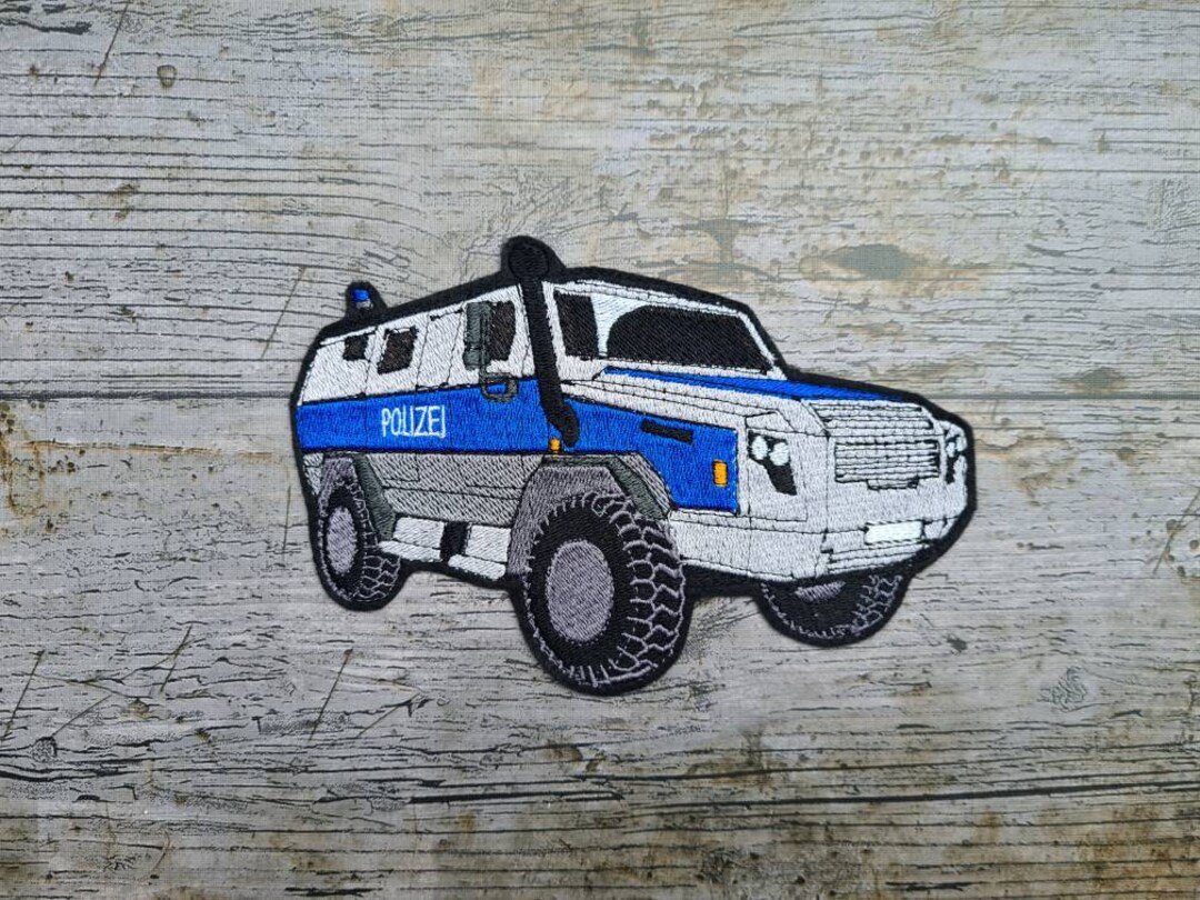Police Vehicle, Patrol Car, Emergency Vehicle, Patch, Appliqué, Iron-on ...